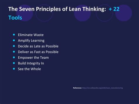 Lean Software Development Principles Ppt Business Business And