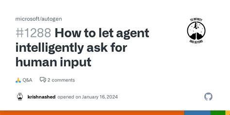 How To Let Agent Intelligently Ask For Human Input · Microsoft Autogen