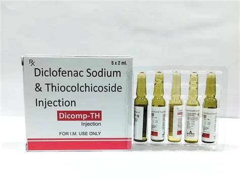 Diclofenac 37 5 Mg Thiocolchicoside 2mg Benzyl Alcohol 4 0 Injuction At ₹ 59 Piece