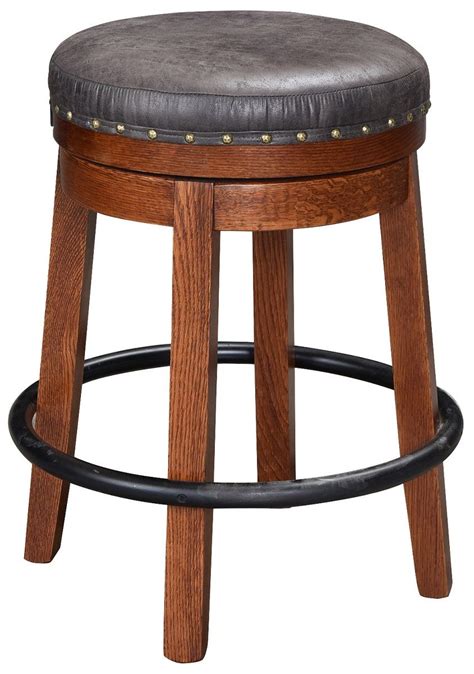 Holt Backless Wooden Bar Stool Countryside Amish Furniture
