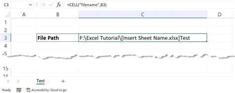 Excel Formula To Insert Sheet Name Into A Cell XL N CAD