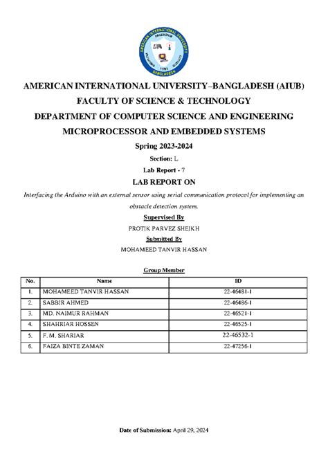 Lab Report 7 - Interfacing the Arduino with an external sensor using serial communication ...