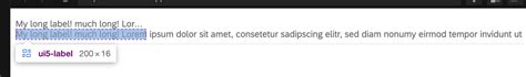 Ui5 Label `wrap` Is Ignored When Used Inside Flexbox Custom List