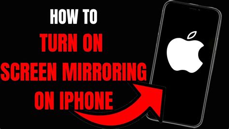 How to Turn On Screen Mirroring on iPhone: Step-by-Step Guide - YouTube