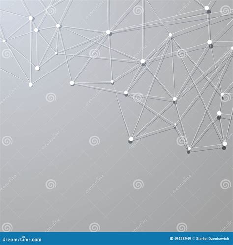 Abstract Perspective Molecular Structure Background Stock Vector Illustration Of Research