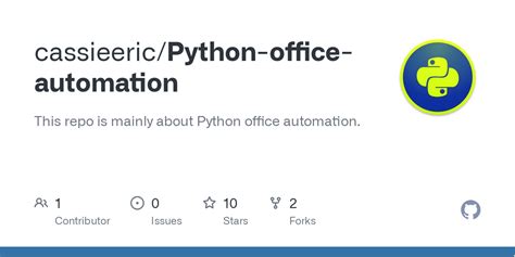 GitHub Cassieeric Python Office Automation This Repo Is Mainly About Python Office Automation