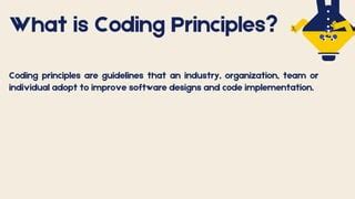 Coding Principles PDF