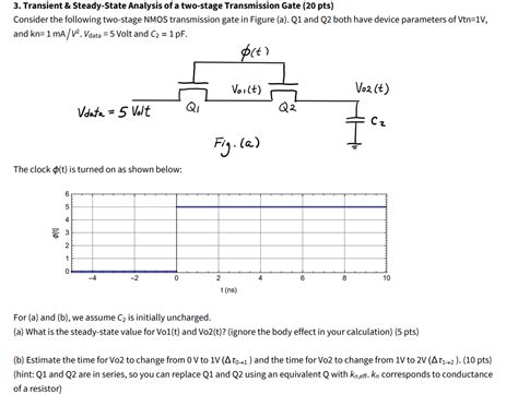 Solved 3 Transient And Steady State Analysis Of A Two Stage