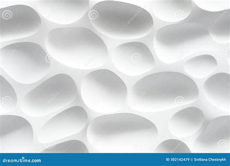 Abstract 3d White Background Organic Shapes Seamless Pattern Texture Stock Image Image Of