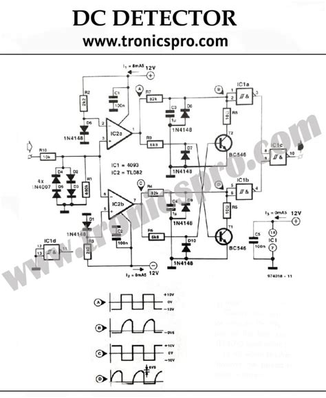 Dc Detector Circuit Diagram Tronicspro Tronicspro