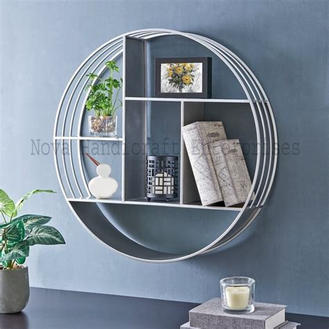 Whitegoldblack Circular Circle Metal Accent Shelf 3 Size Dia 275