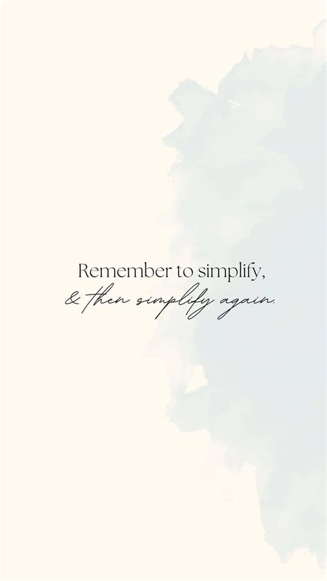Download Simplify Inspirational Quote Aesthetic Wallpaper