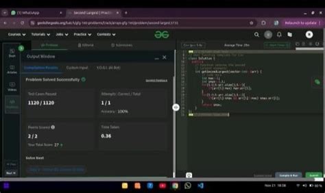 Modugu Prasanna On Linkedin Geekstreak2024 Geeksforgeeks