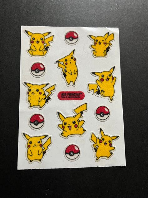 Pikachu Sticker Sheet