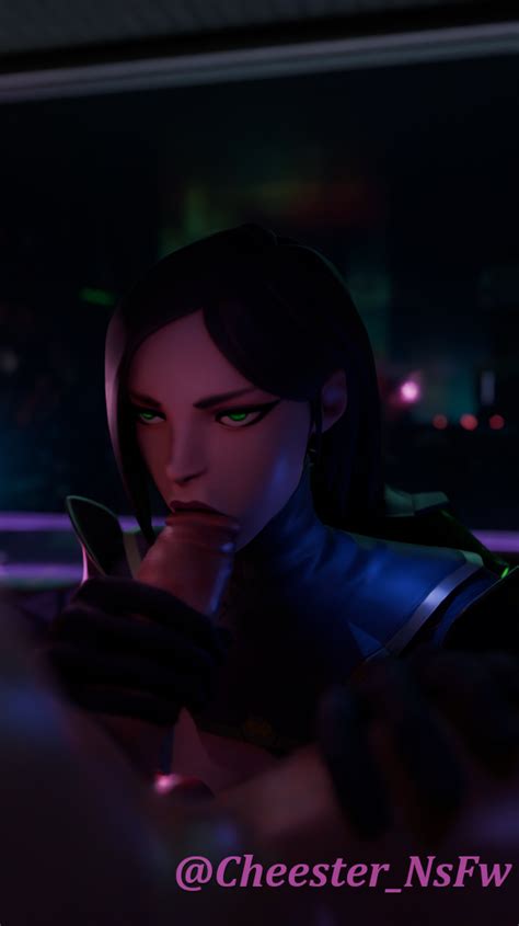 Rule 34 3d Apartment Blender Cheesternsfw Green Eyes Oral Oral Sex Valorant Viper Valorant