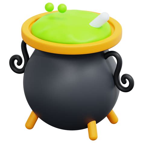 Cauldron 3d Render Icon Illustration 11619515 Png
