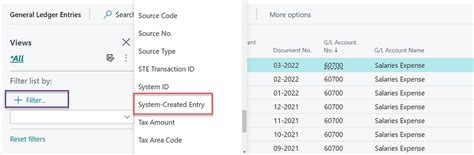how you identify the difference between system created entries and
