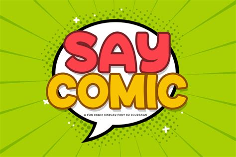 Say Comic Font Dafont Com