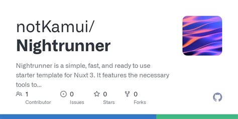 Nightrunner A Opinionated Nuxt 3 Starter Template Rvuejs