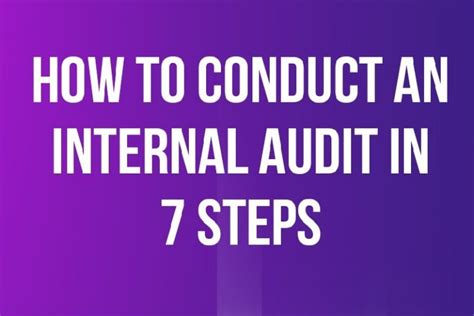 How To Conduct An Internal Audit In Steps Internal Audit Process In UAE