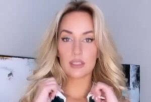 Paige Spiranac Has Nip Slip In See Through Golf Shirt While Wearing