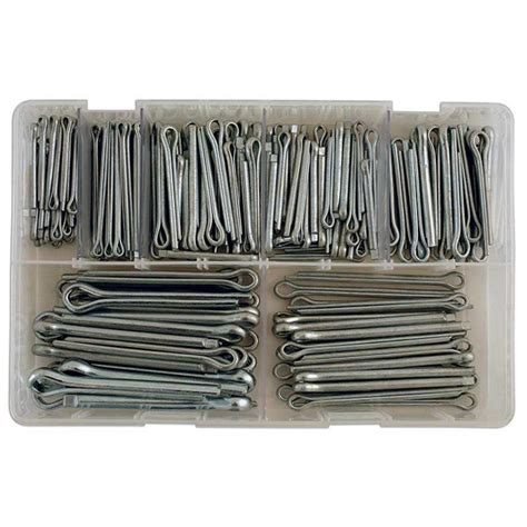 Assorted Split Pins Large Sizes Box 220 Pieces Euro Car Parts