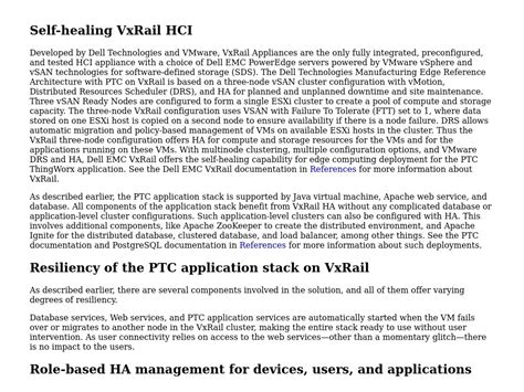 High Availability Overview Dell Technologies Manufacturing Edge Reference Architecture With
