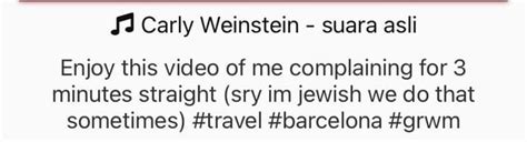 Carly Again Being Out Of Touch Like This Is How You Learn About