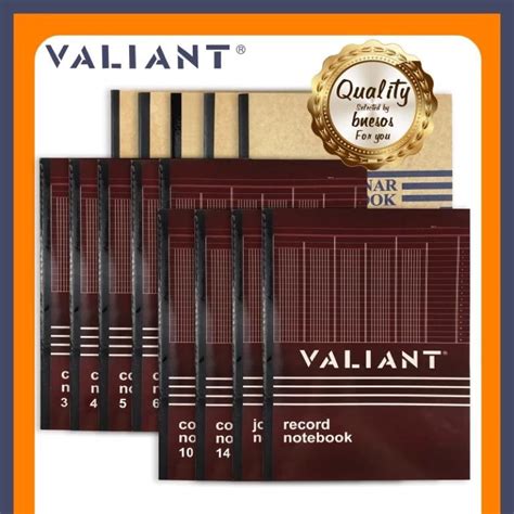 Valiant Columnar Journal Notebook 2 4 8 10columnal Shopee Philippines
