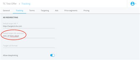 Installing Postback Tracking Target Circle