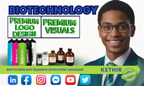 Design Biotech Logo Design 3d Graphics Biodesign Medtech Healthcare