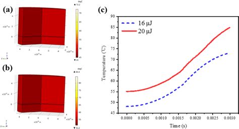 Thermal Simulation Of Laser Irradiation A Simulation For S6 B Download Scientific Diagram