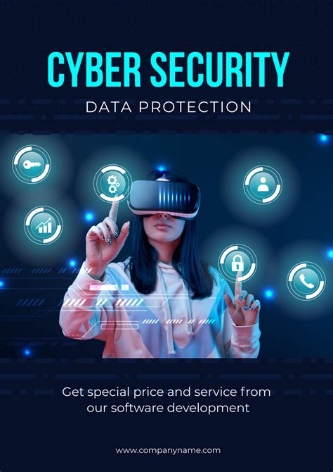 Data Protection Services Ad Online Poster A2 Template VistaCreate