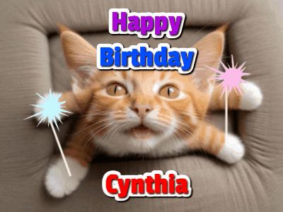 Happy Birthday Cynthia Gif