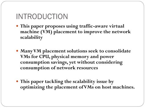 Ppt Improving The Scalability Of Data Center Networks With Traffic Aware Virtual Machine