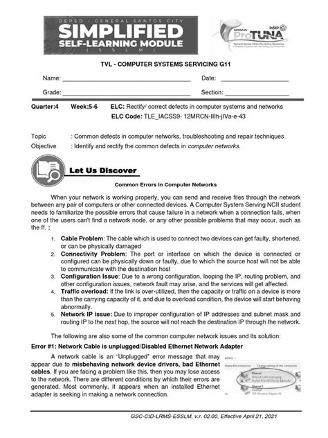 quarter 4 week 5 6 sslm tvl css 11 pdf computer network ip address