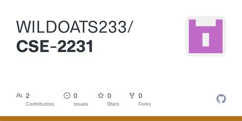 github wildoats233 cse 2231