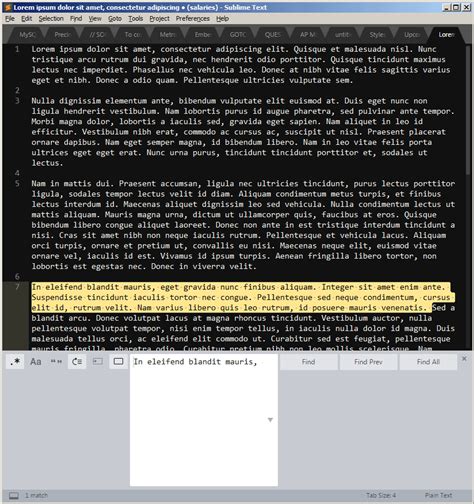 Sublimetext3 Can I Make St3 Remember Height Of Findreplace Panel