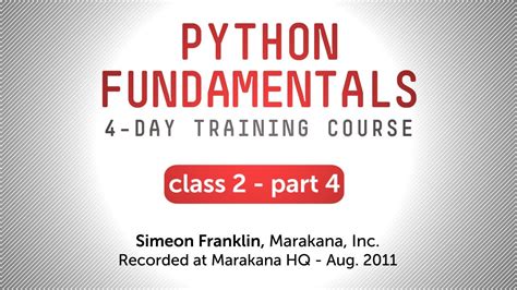 Python Fundamentals Training Doctest Youtube