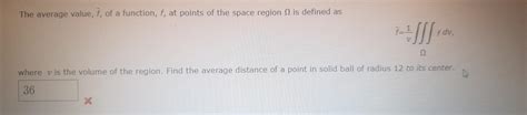 solved the average value fˉ of a function f at points of