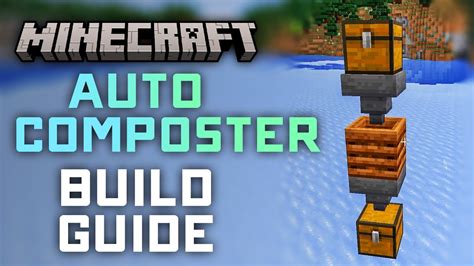How To Create A Simple And Easy Automatic Composter In Minecraft Java 1