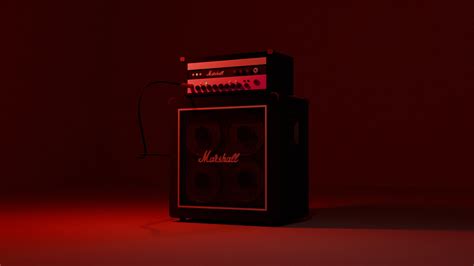 3d Model Guitar Amplifier Stack Marshall Style 3d Model