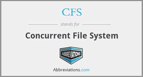 Cfs Concurrent File System