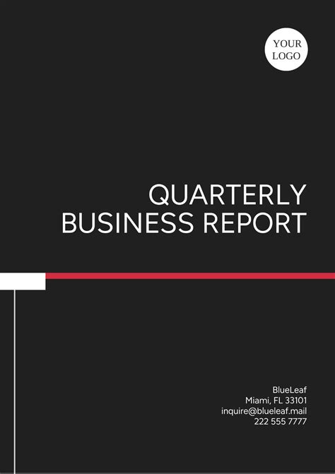 Free Quarterly Marketing Report Template To Edit Online
