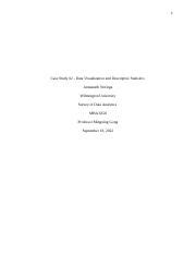 Case Study Data Visualization And Descriptive Statistics Docx Case Study Data