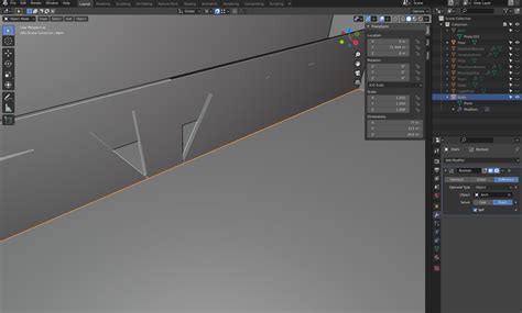 Boolean Modifier Does Not Cut Correctly Out Of Mesh Blender Stack