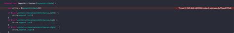 ios thread 1 exc bad access code 2 address 0x7ffeee917fb8 stack