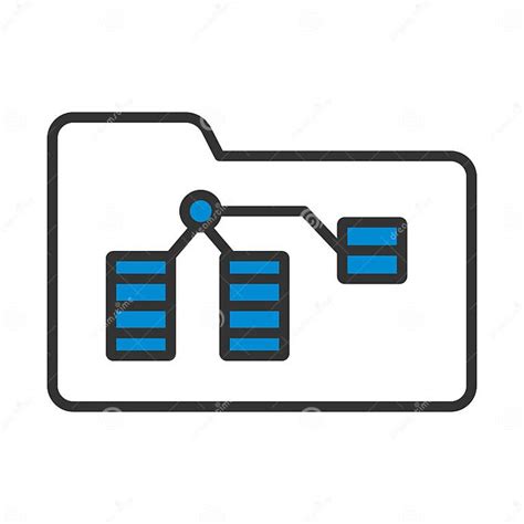 Folder Network Icon Stock Vector Illustration Of Information 254629339