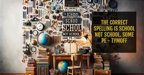 Understanding The Phrase The Correct Spelling Is School Not School