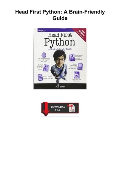Head First Python A BrainFriendly Guide